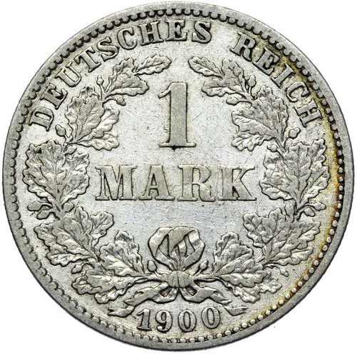 German Empire-Empire-J. 17 coin-1 Mark 1900 J-silver 900 | eBay