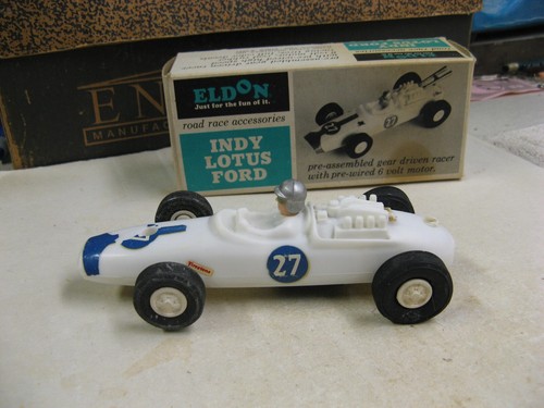 Eldon Vintage 1/32 1963 – 1969 White Indy Lotus Ford Slot Car, Original ...
