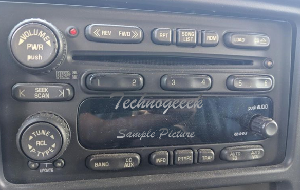 GMC Chevrolet Factory RDS Stereo AM FM Radio 6 Disc Changer CD Player ...