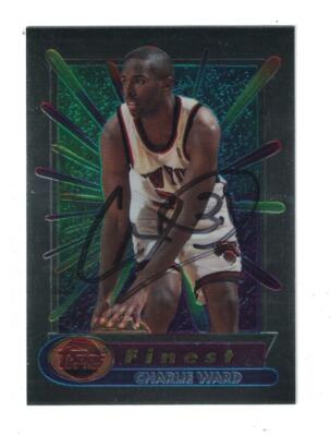 Charlie Ward AUTOGRAPHED 1994-95 TOPPS FINEST ROOKIE CARD SIGNED NEW ...