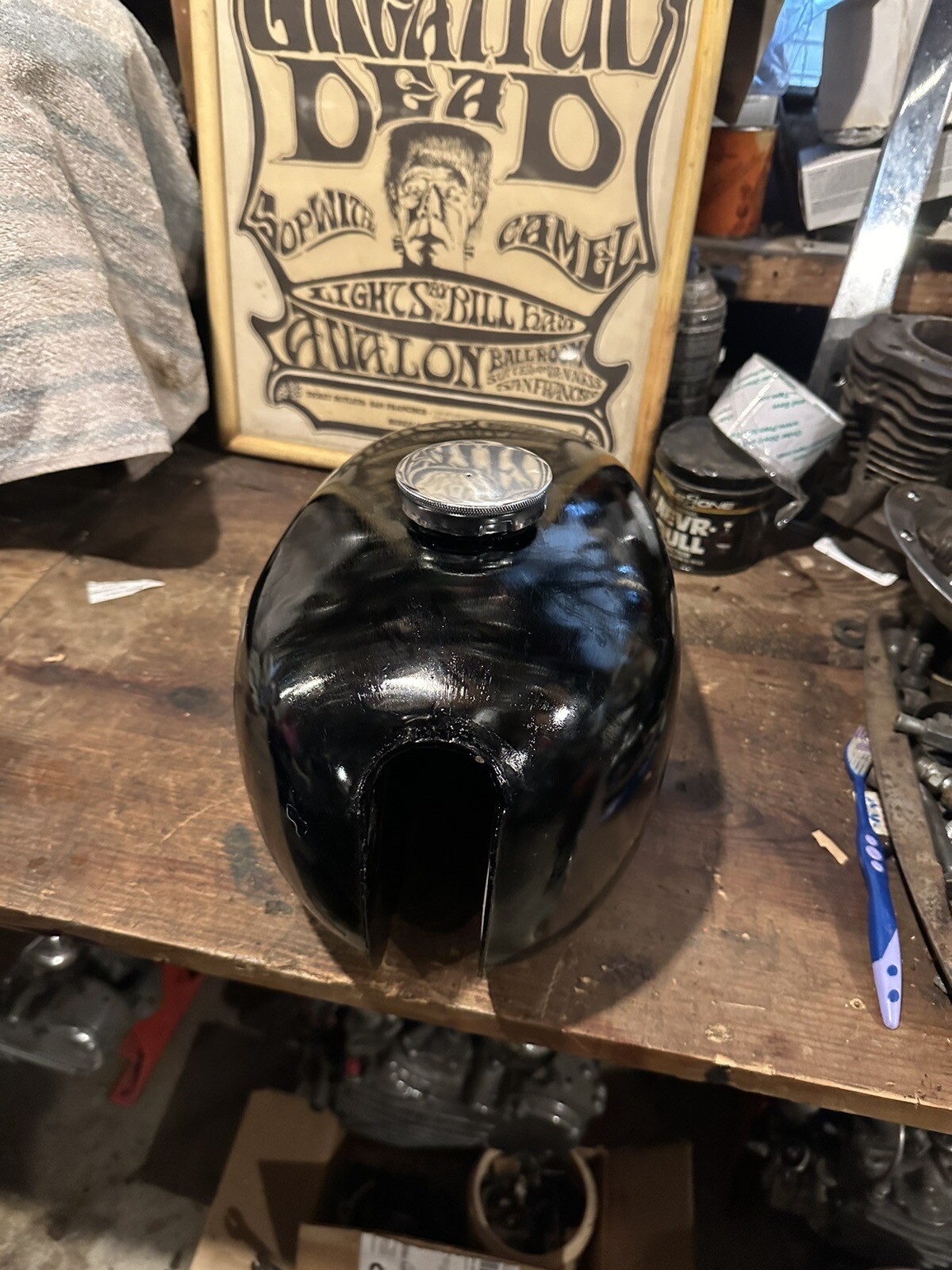 Harley NOS NIB Wassell Banana Gas Tank Chopper Vintage Panhead Fuel ...