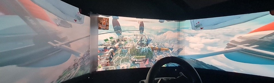 Sim Racing Bezel Free Kit Universal For Triple Monitors/Tv's, Flat Or ...