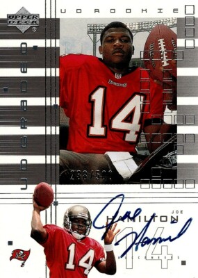 Joe Hamilton Tampa Bay Buccaneers Signed 2000 UD Graded Football Card ...