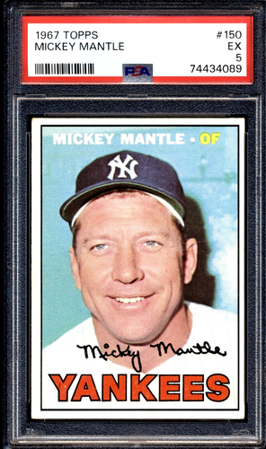 1967 TOPPS #150 MICKEY MANTLE NY YANKEES PSA 5 Ex HOF | eBay