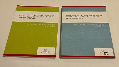 Lot Of 9 ATI Nursing RN Student Content Mastery Series Review Module Book Set | eBay