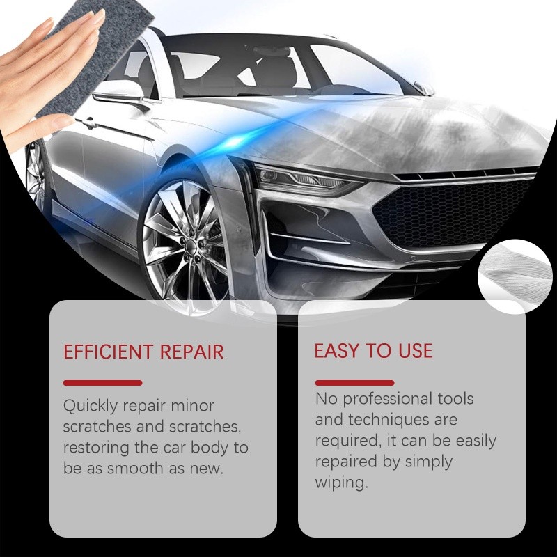 12x NEW Upgraded Nano Sparkle Car Scratch Remover Repair Cloth Nano ...