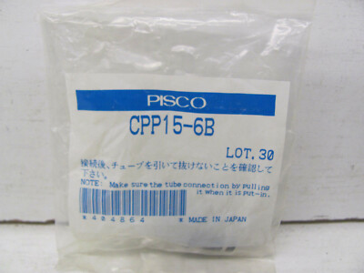 PISCO PNEUMATIC COMPRESSION FITTING CPP15-6B | eBay