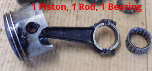 Johnson Evinrude 100-150-175-185-200 HP Piston 393924 Rod Port 5001294 ...