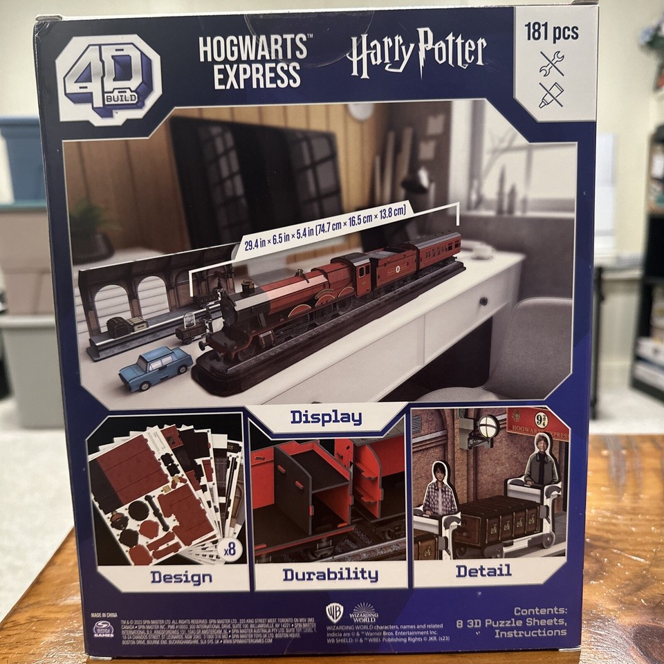 Harry Potter Hogwarts Express 3D Puzzle Model Kit 181 Pcs - NEW, SEALED ...