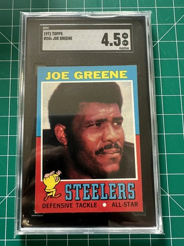 1971 Joe Greene Topps Rookie Set-Break #245 (RC) SGC 4.5 | eBay