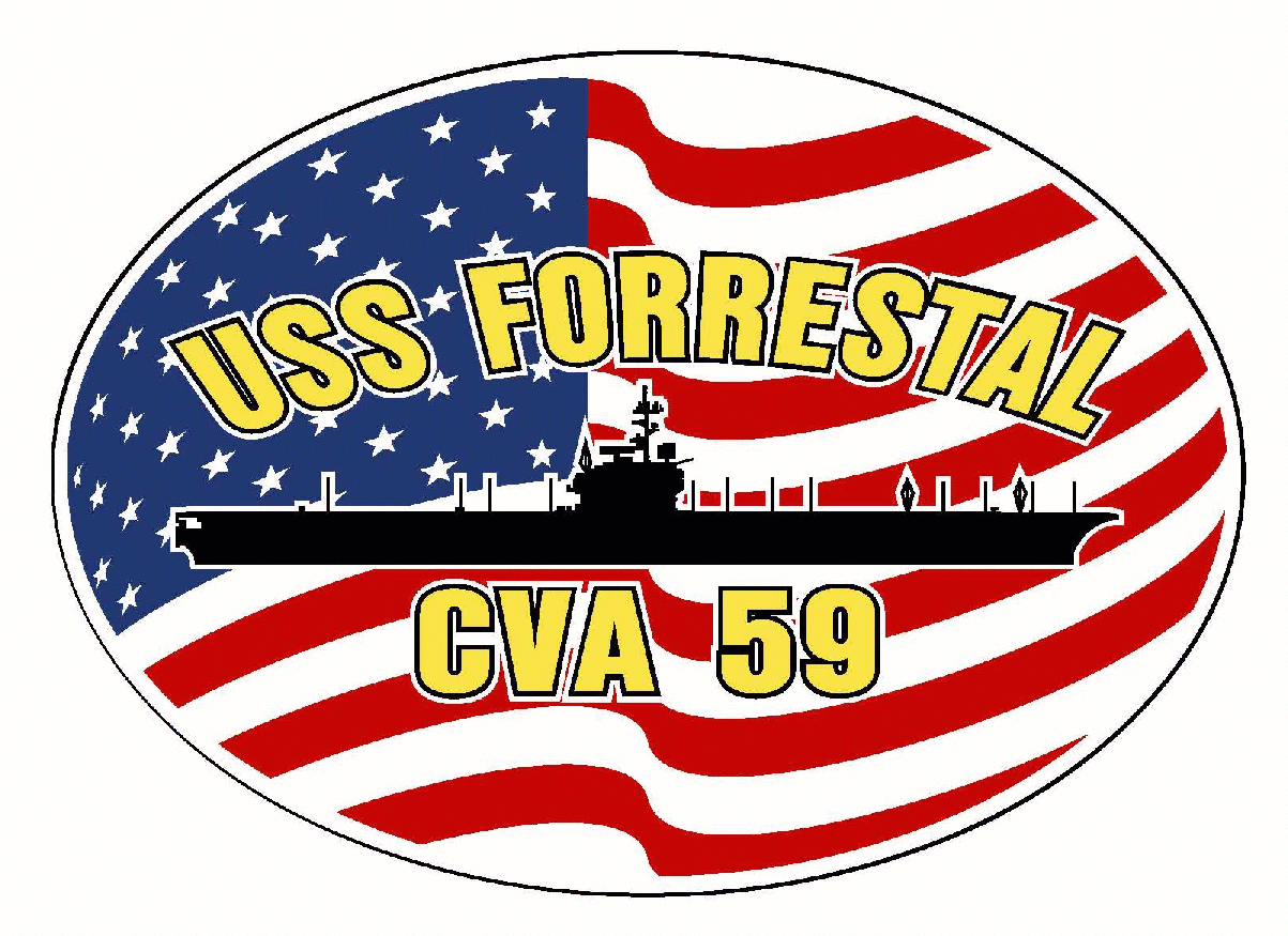 USS FORRESTAL CVA 59 Oval Decal / Sticker Military USN U S Navy S07 | eBay
