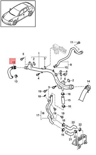 Genuine PORSCHE Coolant Hose 95810635630 | eBay