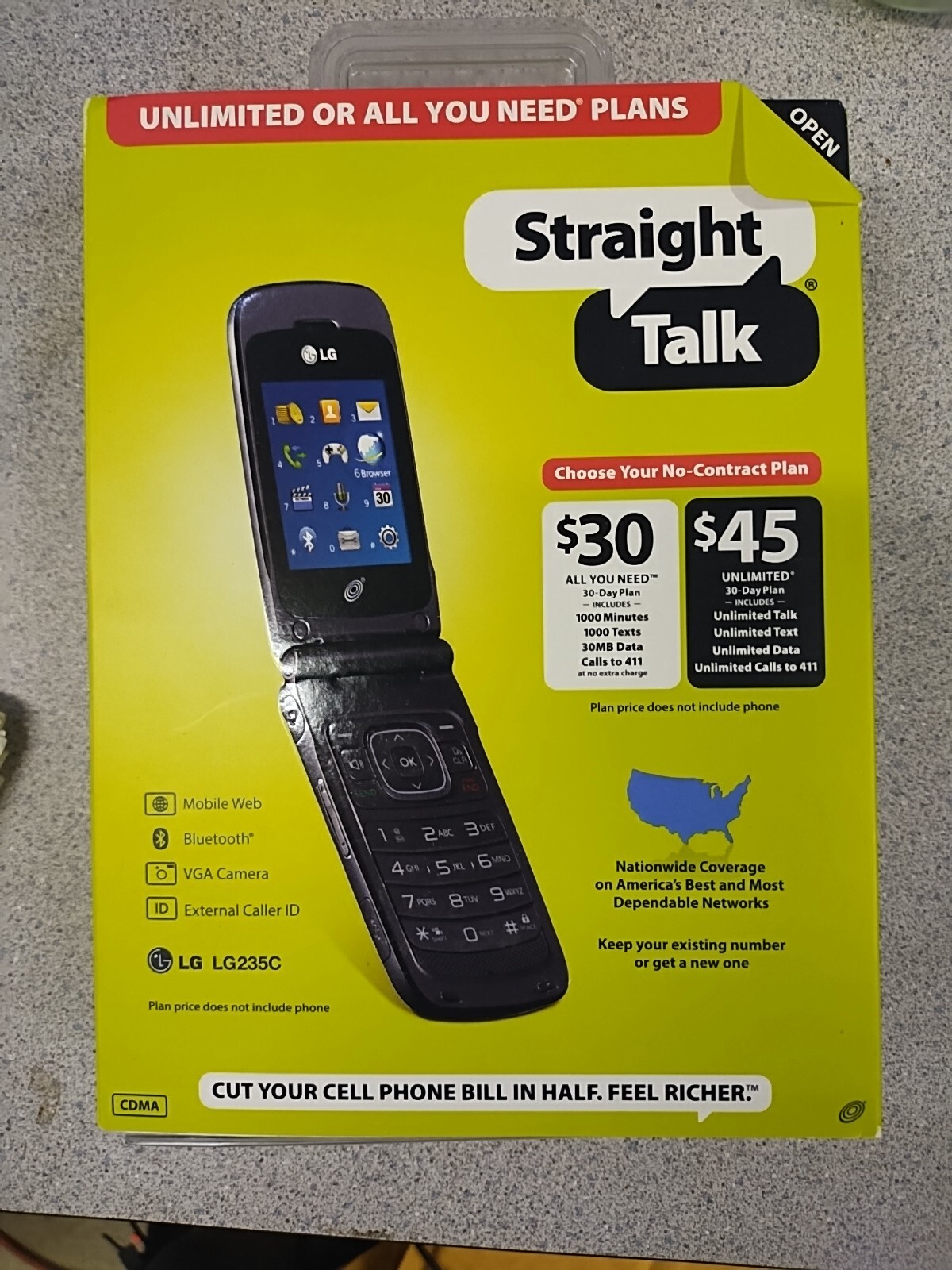 New In Package TracFone LG 220C - Black Flip Phone NIP | eBay