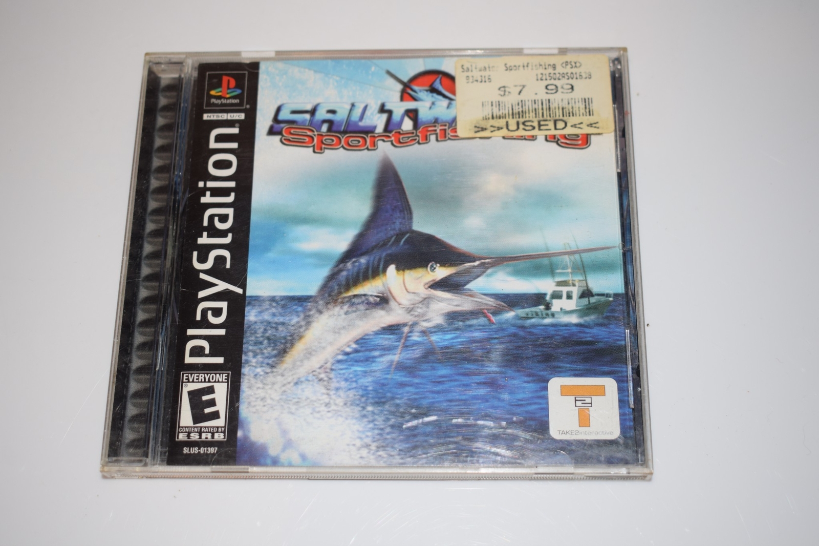 SALTWATER FISHING BLACK LABEL- PLAYSTATION 1 PS1-COMPLETE -TESTED ...
