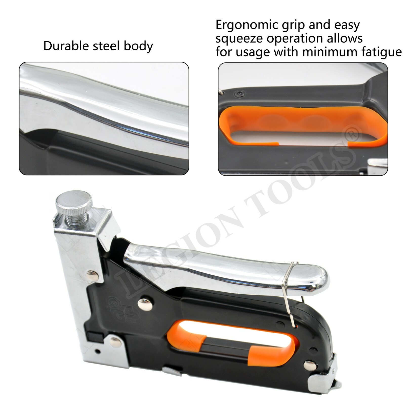 Staple Gun Heavy Duty Fastener tool Tacker and Staples upholstery ...