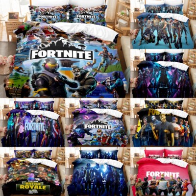 AU Fortnite Battle Game B Quilt/Duvet/Doona Cover Set Single Double ...