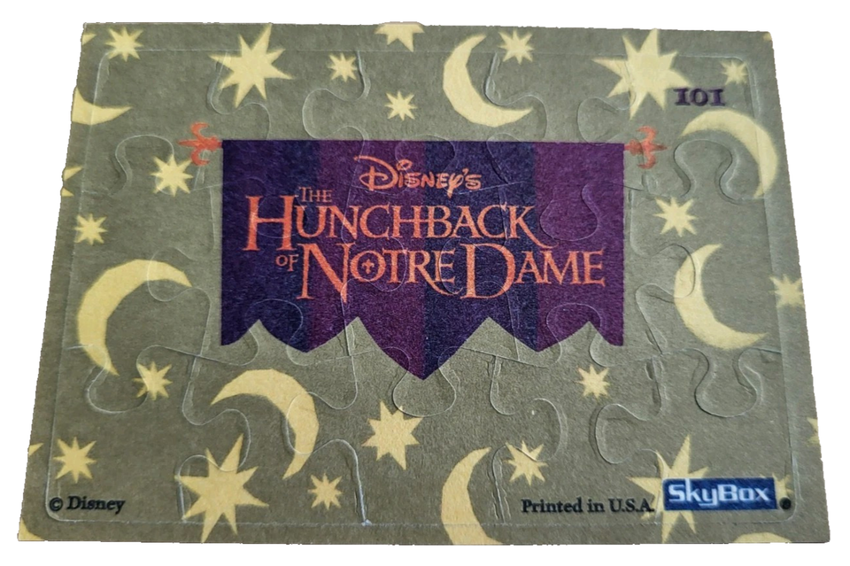 1996 Skybox The Hunchback of Notre Dame Quasimodo Jigsaw Puzzle Card ...