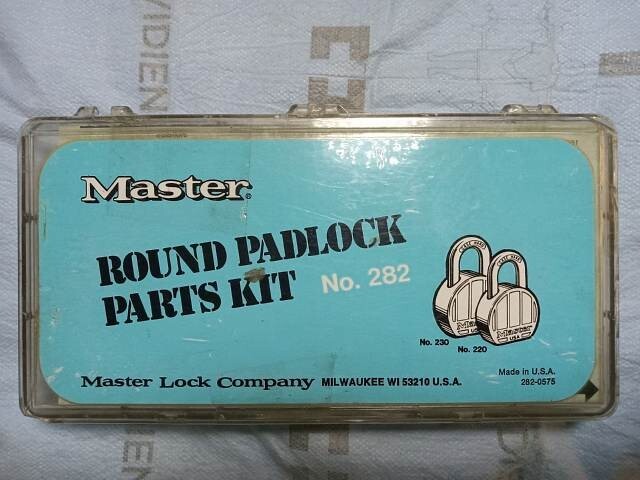Vintage Master Lock Round Padlock Service Kit | eBay