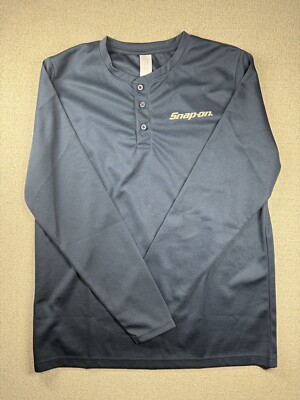 Snap On Tools Shirt Mens Large Pullover Navy Blue Polyester Workwear | eBay