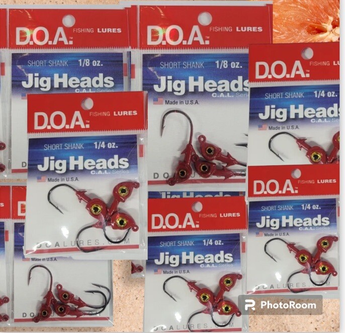 D.O.A. SHORT SHANK JIGS HEADS 1/4 Oz , 1/8 oz pick doa | eBay