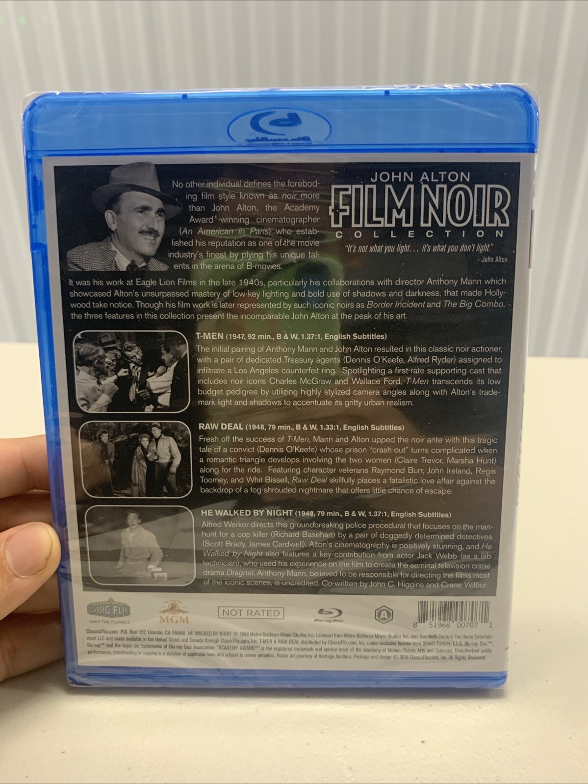 John Alton Film Noir Collection T-Men / Raw Deal / He Walked by Night ...