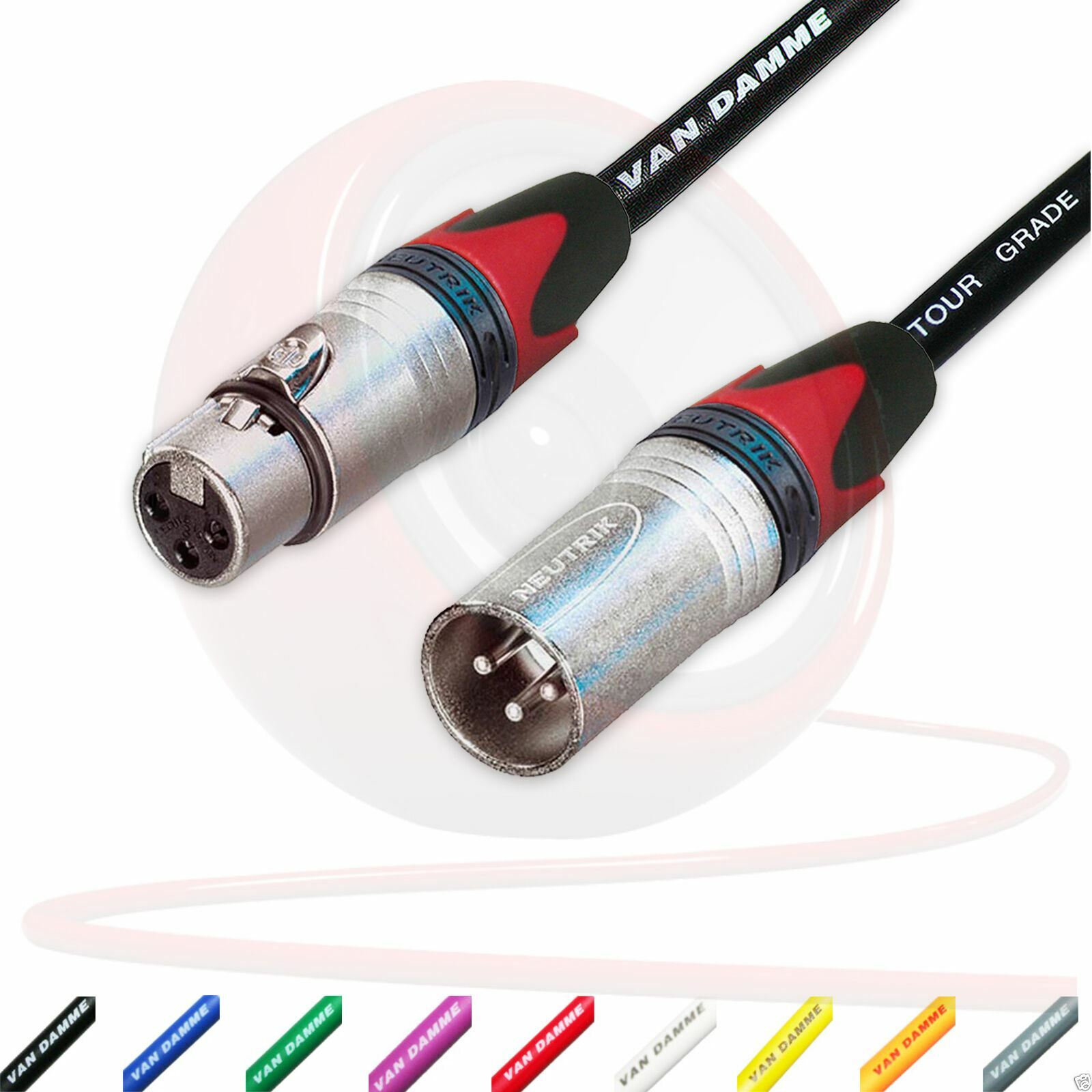 Van Damme Mic Cable. Neutrik XLR Cable. Balanced Microphone Patch Lead ...
