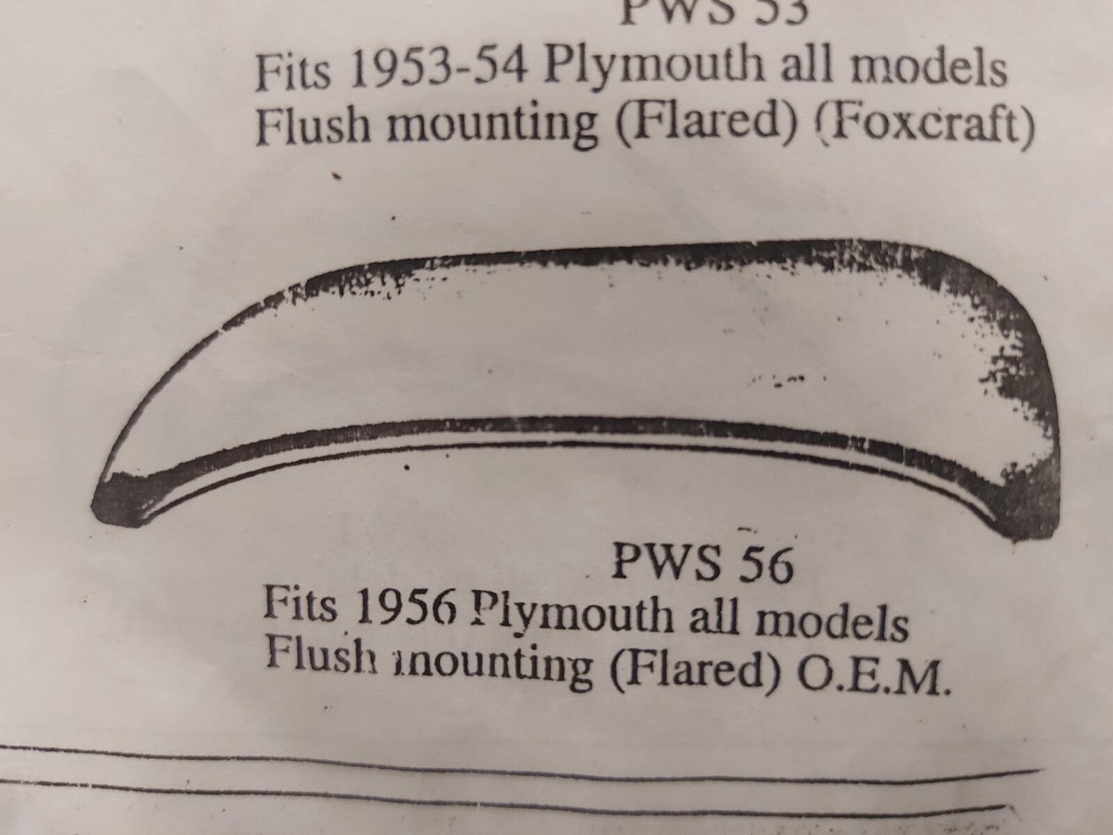 1956 PLYMOUTH FENDER SKIRTS. Plaza Belvedere Savoy STEEL Flush Mount PWS-56 | eBay