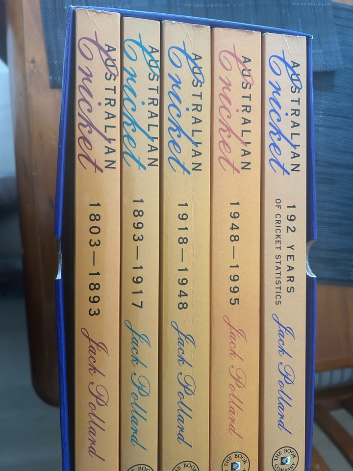 The Complete History of Australian Cricket 1803-1995 Books Boxed Set ...