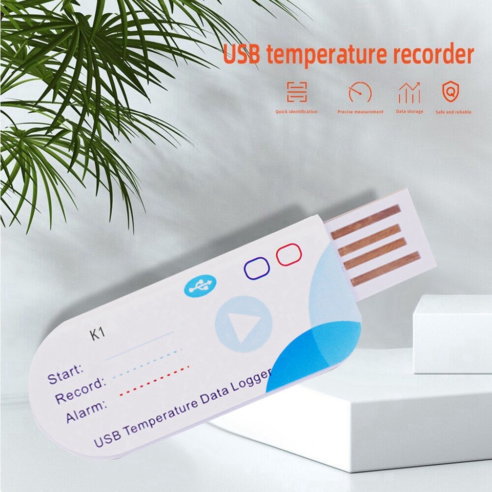 2X USB Temperature Data Logger 14400 Points USB Report 60 Days IP657547 ...