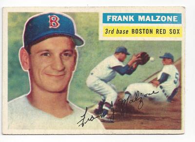 Vintage Frank Malzone 1956 Topps ML Trading Cards # 304 Red Sox | eBay