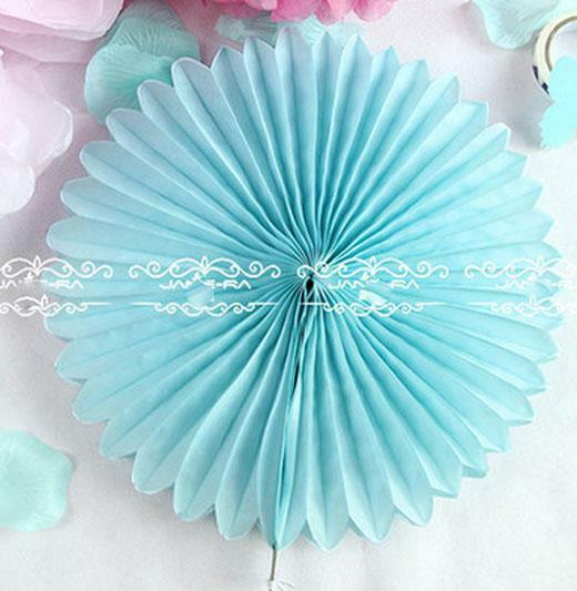 10pc Tissue Paper Flower Paper Fan Wedding Party Home Outdoor ...