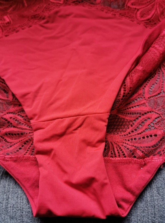 M&S Adored Ultimate Comfort Red Bra Set 40B Bra & Matching High Legs ...