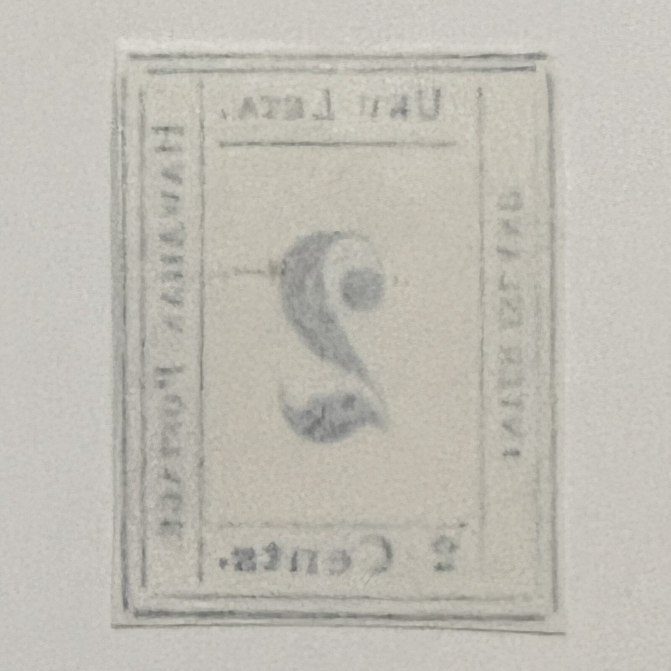 1865 HAWAII MINT 2C IMPERF STAMP #26 POSSIBLE FORGERY | eBay