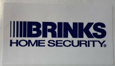 Brinks Home Security Private Security Sticker Waterproof New D612 | eBay