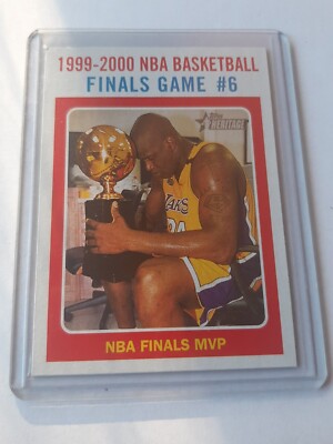 2000-01 Topps Heritage Basketball Finals Mvp Shaquille O'Neal HOF | eBay