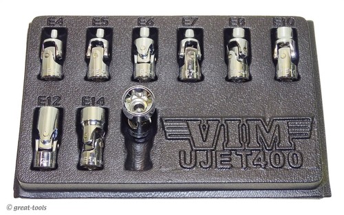 UNIVERSAL JOINT E-TORX SOCKET SET, u-joint, VIM Tools, swivel sockets, E4 to E16 92308054007 | eBay