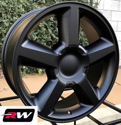 20 inch Chevy Suburban LTZ 5308 Factory Style Wheels Matte Black Rims ...