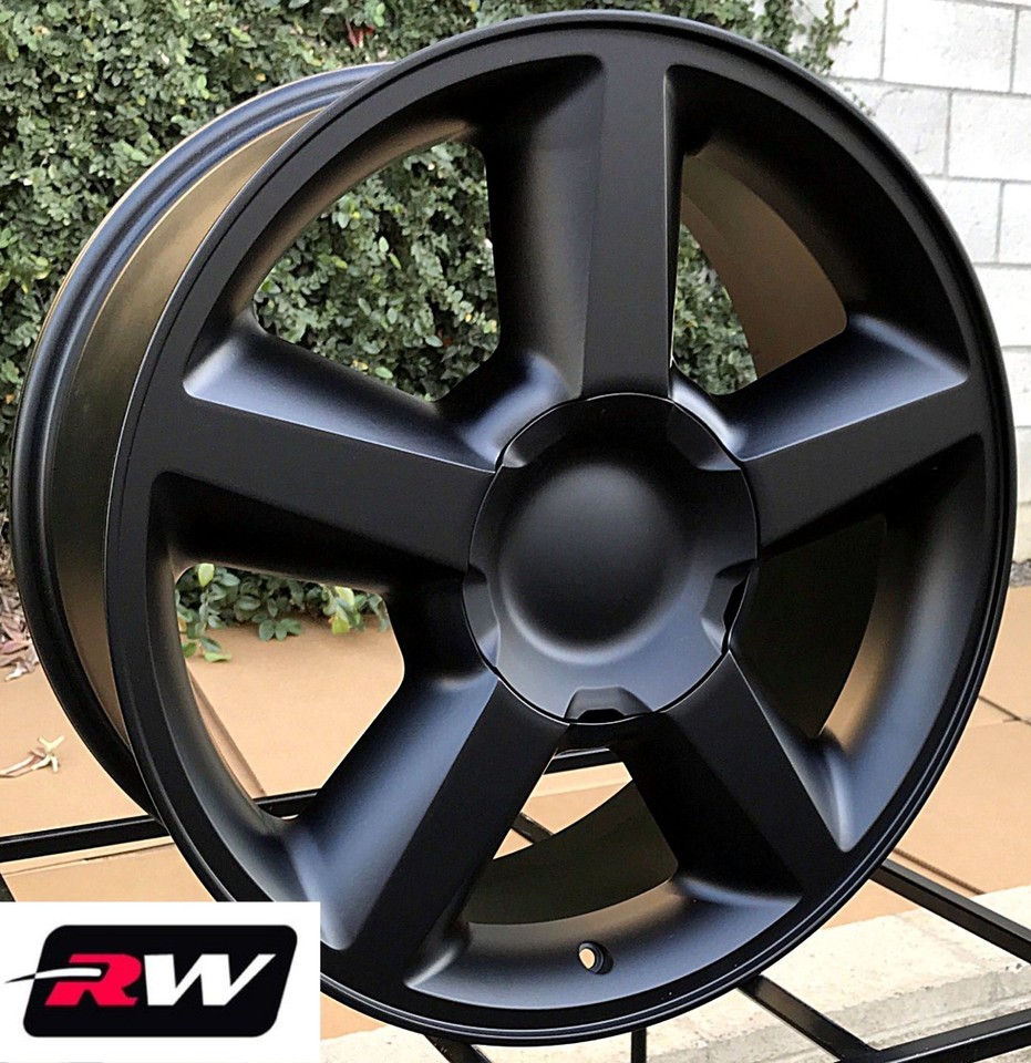 20 inch Chevy Suburban LTZ 5308 Factory Style Wheels Matte Black Rims ...