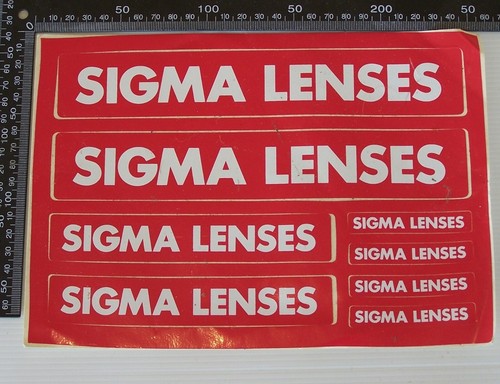 VINTAGE SIGMA LENSES AUSTRALIA SET RETAIL ADVERTISING VINYL PROMO ...