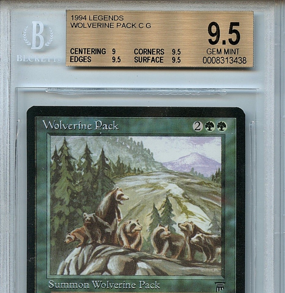 MTG Legends Wolverine Pack BGS 9.5 Gem Mint card Magic the Gathering ...