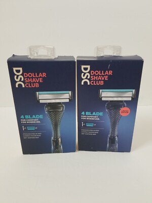 2 Pack Dollar Shave Club Razor W/2-4 Blade Cartridges-For All Terrain ...