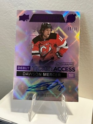 Dawson Mercer 2021-22 Credentials Debut Ticket Access Autographs #DTAA ...