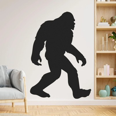 Large Bigfoot Wall Decal 60 X 42 Inch Sasquatch Bigfoot Silhouette Wall ...