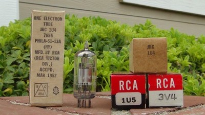 1U4 x2 1U5 3V4 NOS/NIB RCA Tubes Zenith H500/600 Transoceanic ...