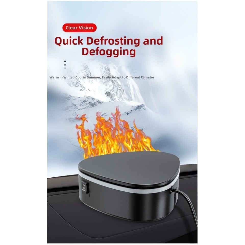 Winter Driving 12V Car Defroster Adjustable Rotation Angle Base Mount ...