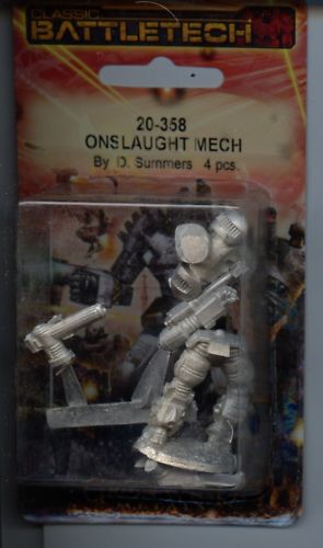 Battletech Onslaught Mech MINT IWM 20-358 | eBay