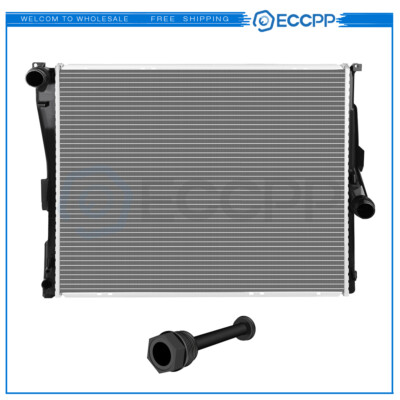 Aluminum Radiator Replacement For 2004-2006 BMW X3 2.5L 3.0L L6 CU2771 ...