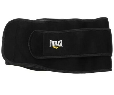 Everlast Neoprene Back Support Brace In Black One Size Adjustable | eBay