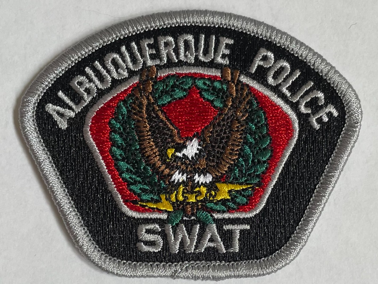 Albuquerque Police Department SWAT Hat Size Patch Silver/Black | eBay