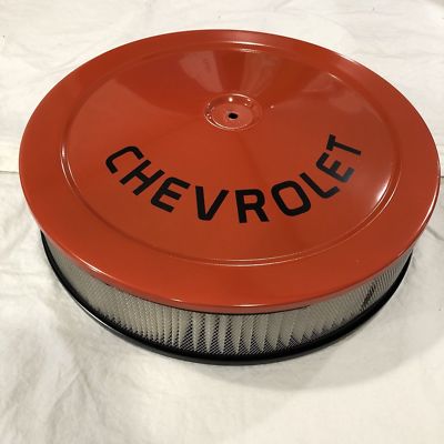 Chevrolet Air Cleaner BLACK LOGO 14x3 350 396 454 Silk Screen NOT A ...